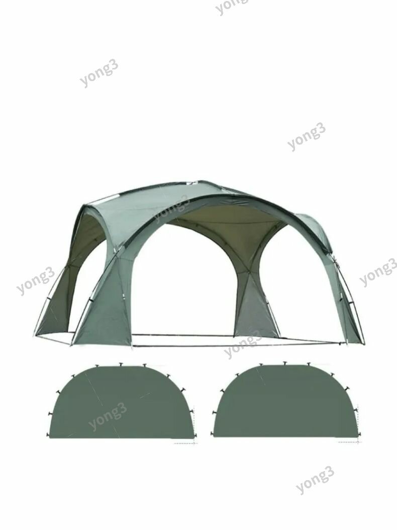Большой кемпинговый тент от солнца и летняя беседка для дачи и отдыха на природе Нет занавески на двери