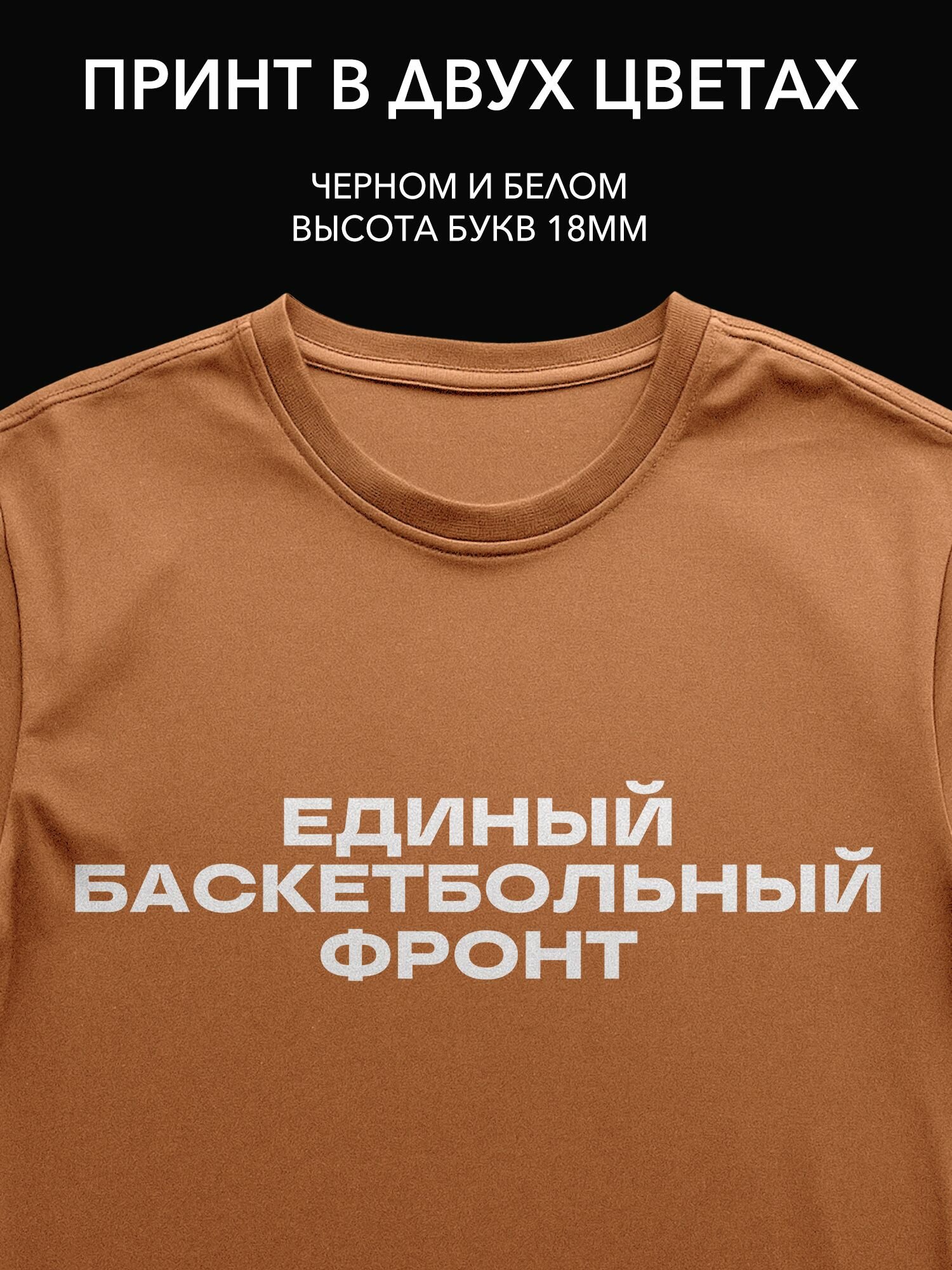 Термонаклейка 'Единый баскетбольный фронт' для одежды и футболок
