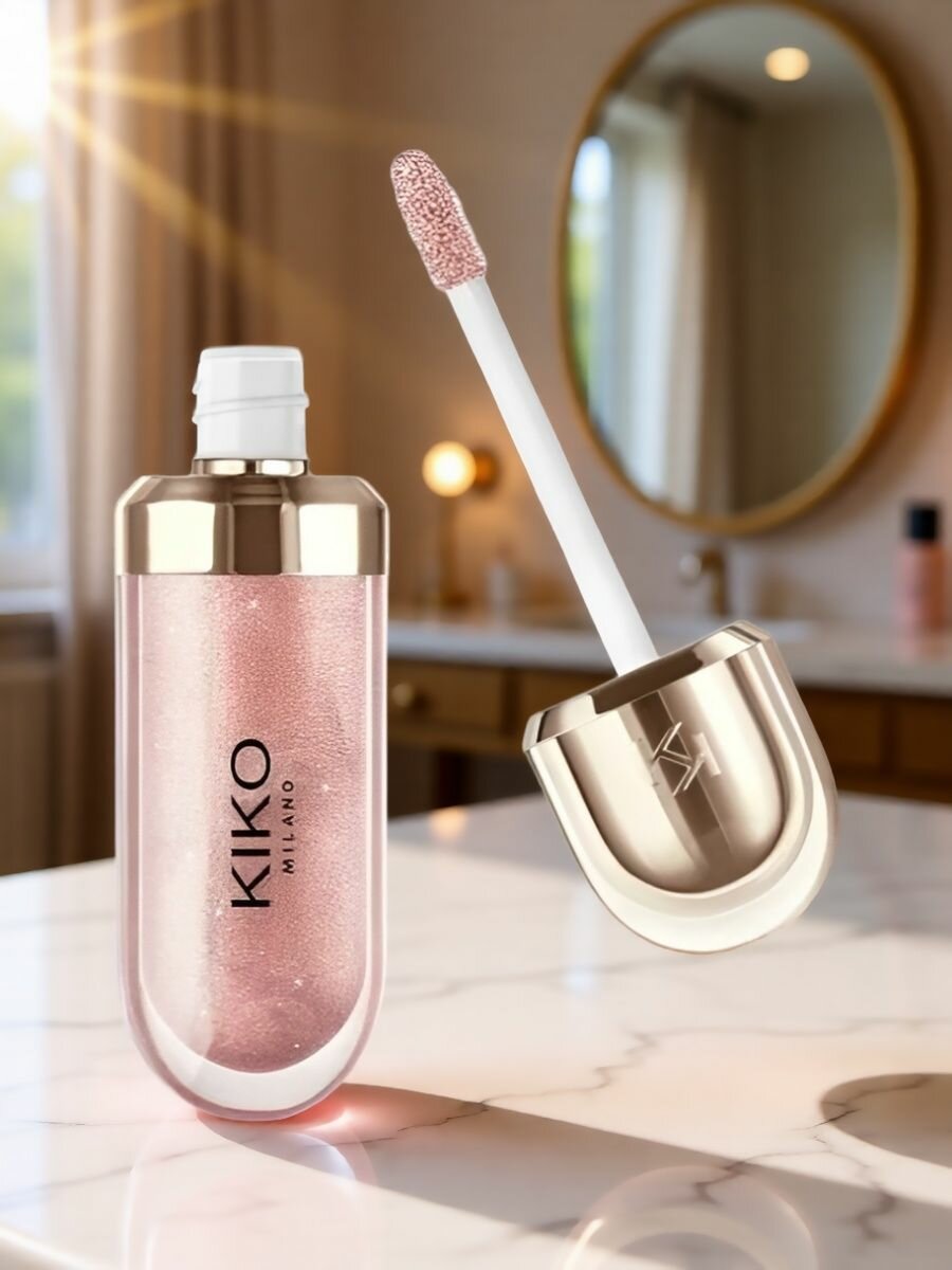 Блеск Для Губ Глянцевый Увлажняющий, Без Липкости. Питание, Защита И Уход, Трехмерный Эффект 3D, Увеличивает Объем, Гладкий Глянец, Комфортное Увлажнение. 43 Timeless Rose