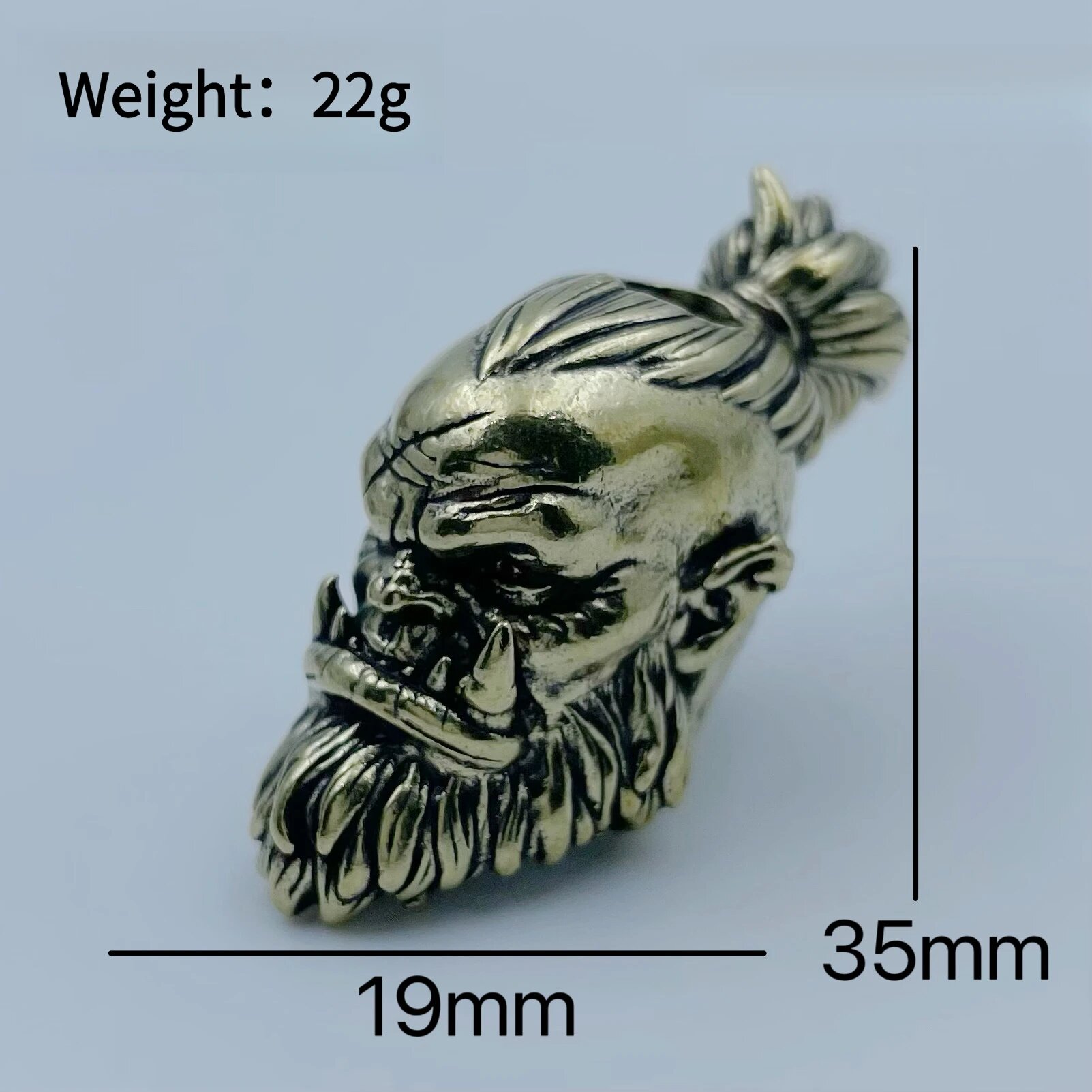 Ретро винтажный латунный кулон с мечом Warcraft Orc