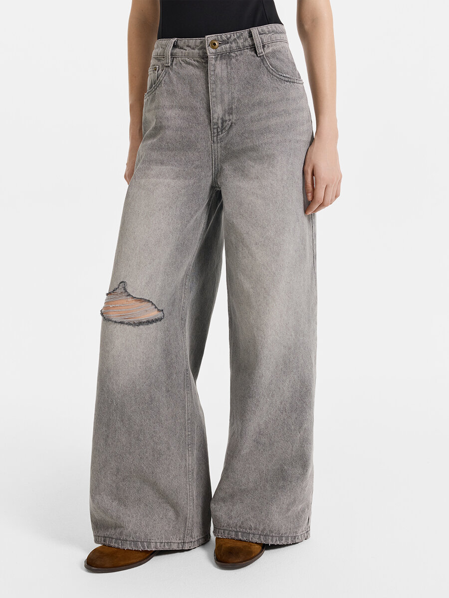 Джинсы широкие 