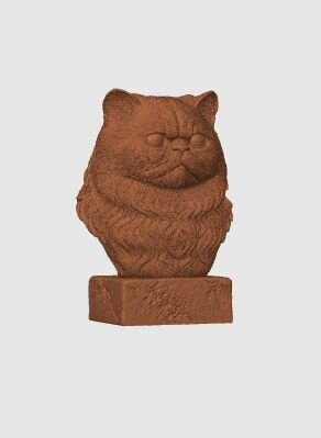 Эксклюзив! Бюст Персидской Кошки (10см, коричневый металлик) - Милый друг, подарок, талисман