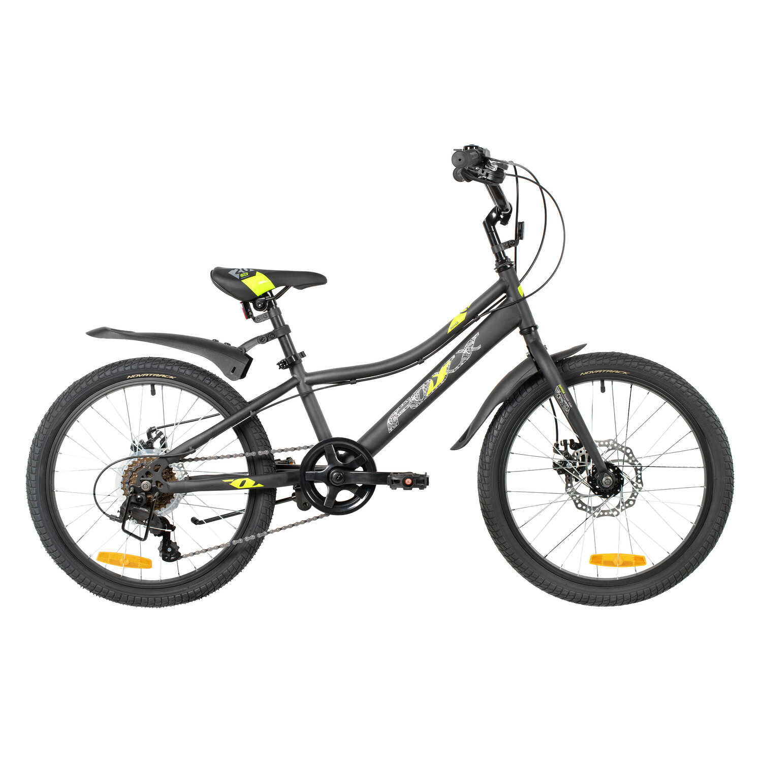 Велосипед детский Foxx Differ Disk 20 (2026), стальная рама, цвет Чёрный
