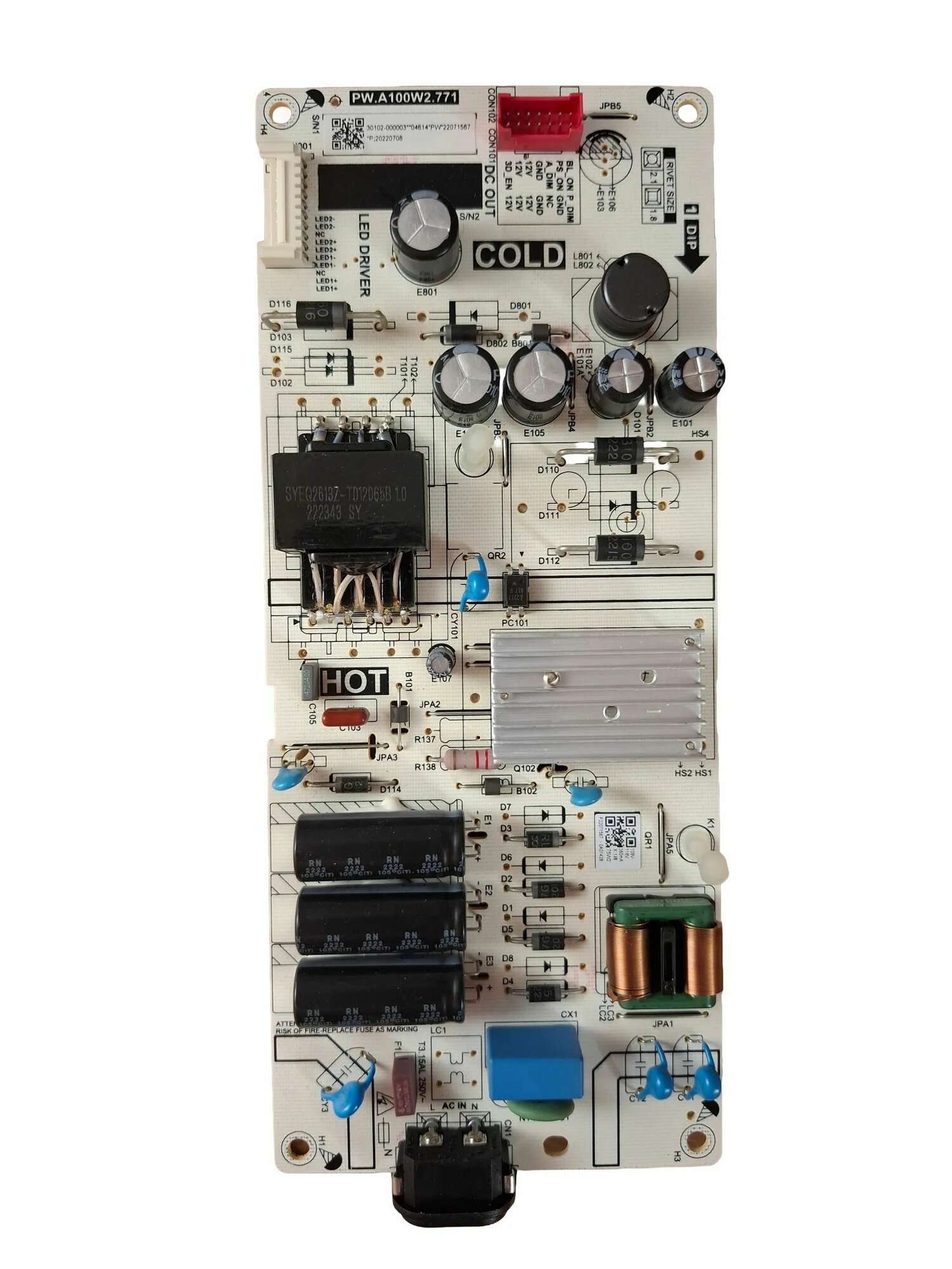Блок питания PW. A100W2.771 для телевизоров TCL 43P737 43P745 IFFALCON 43U62