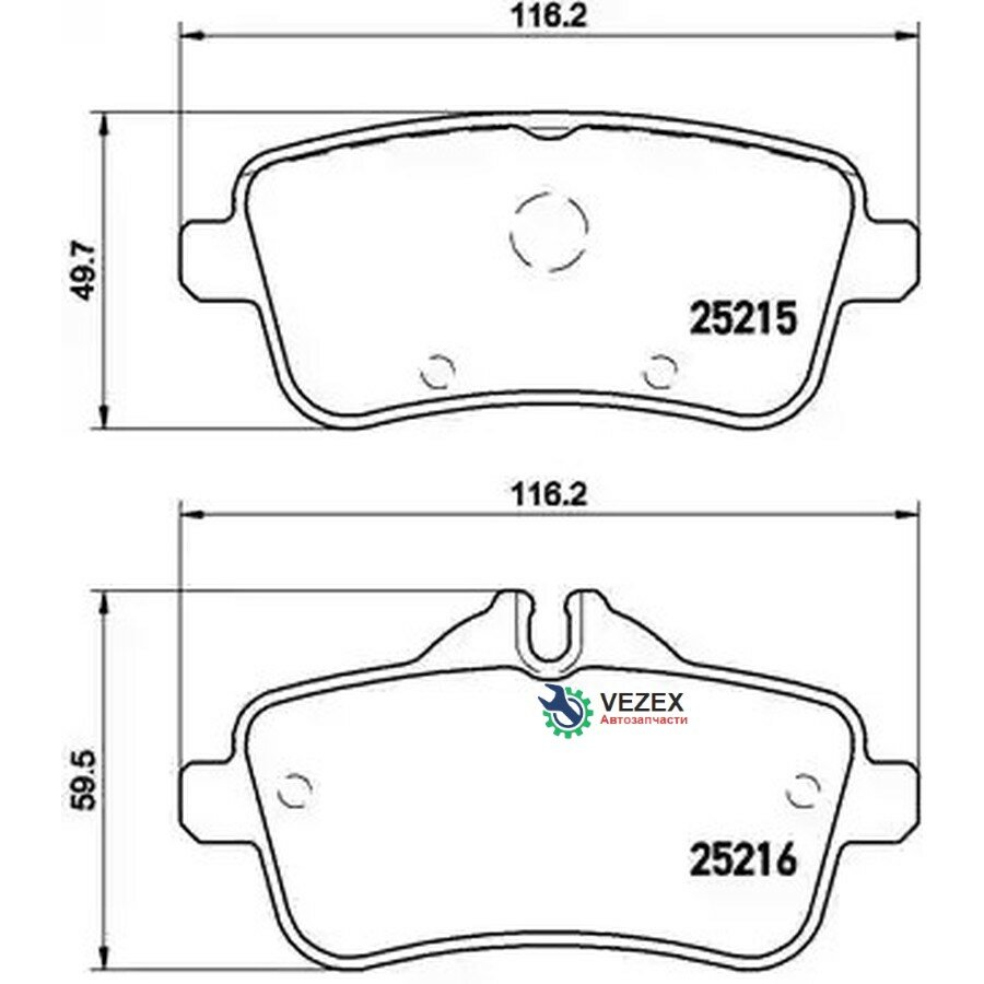 BREMBO P50100 Колодки тормозные P50100
