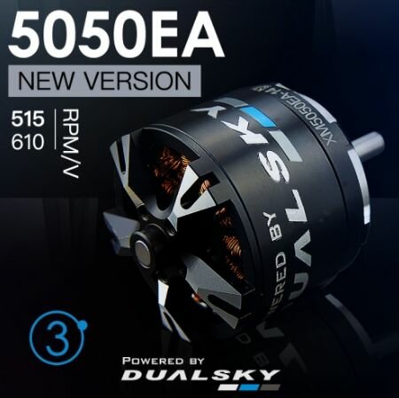 1 шт. Бесколлекторный двигатель Dualsky XM5050EA 515KV для электрических радиоуправляемых авиамоделей