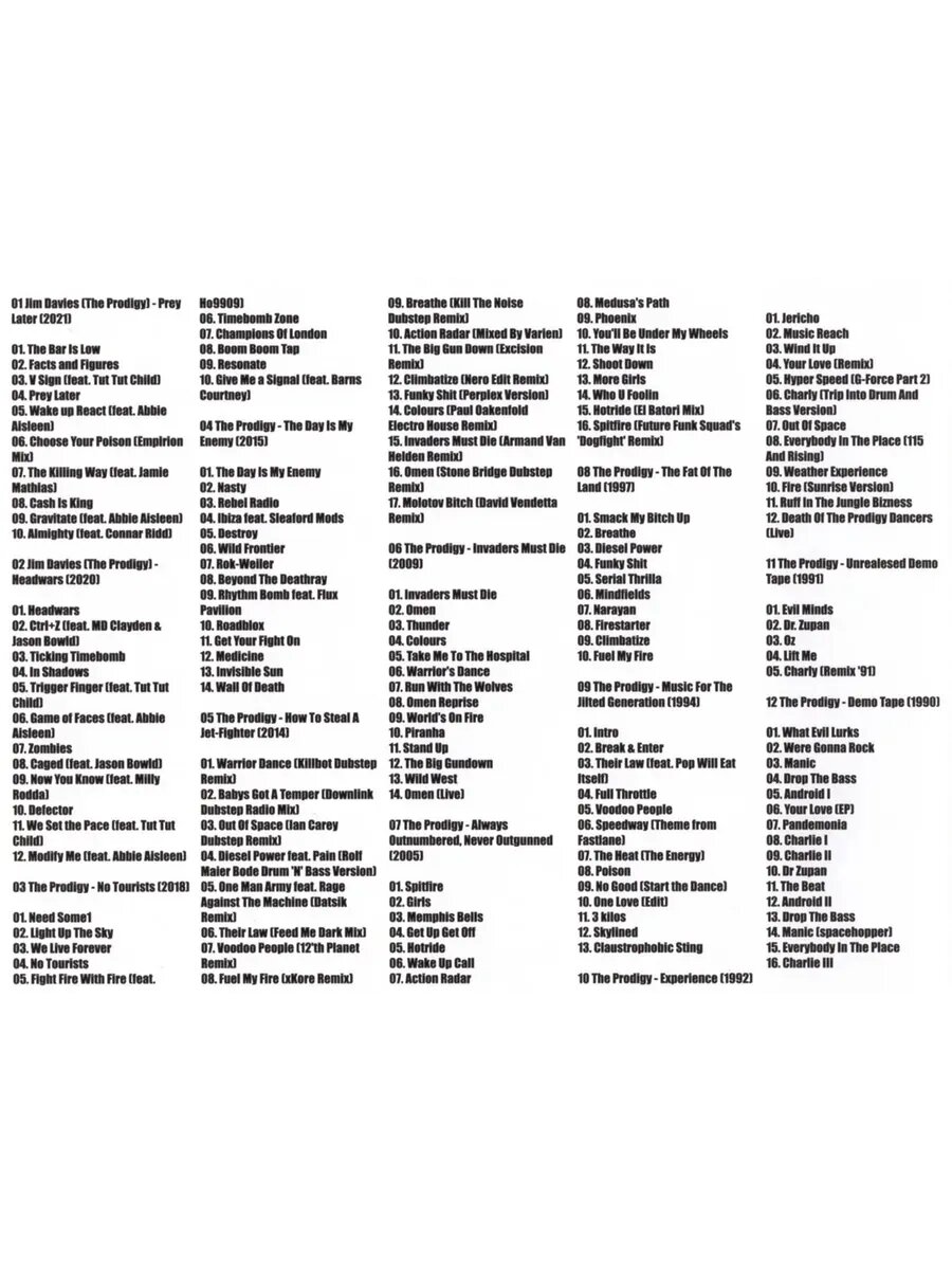 The Prodigy + Jim Davies (Диск CD-MP3) — фото 1