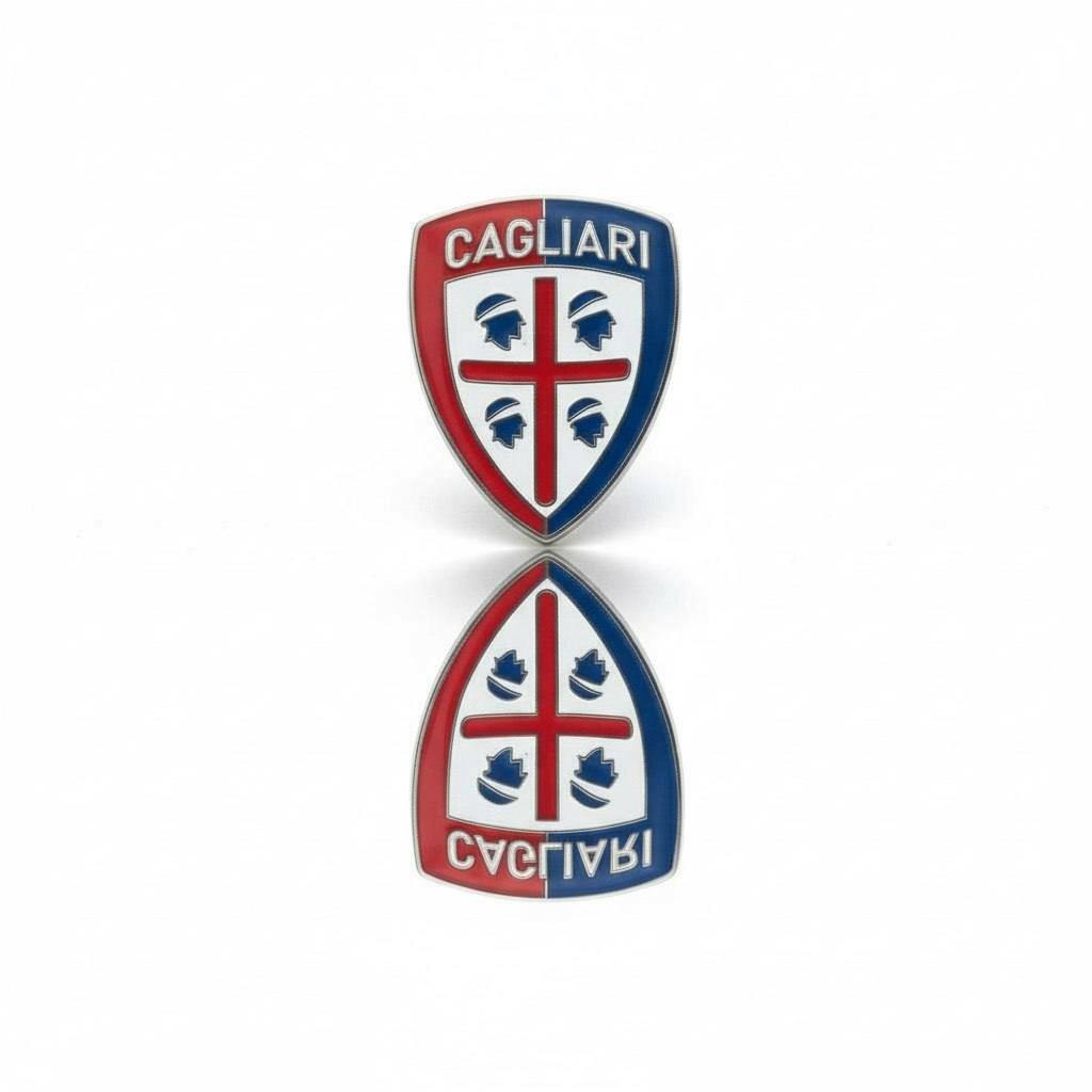 Значок футбольный клуб Кальяри, атрибутика для болельщиков Cagliari Calcio