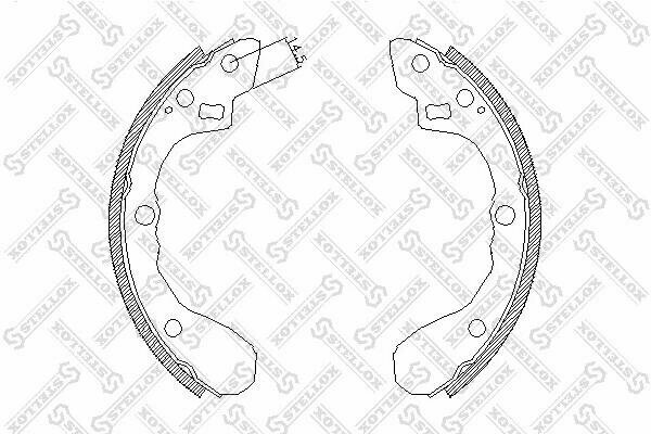 Колодки тормозные барабанные задние STELLOX 071 101-SX Kia Sephia 93>, Shuma 1.5-1.8 97>