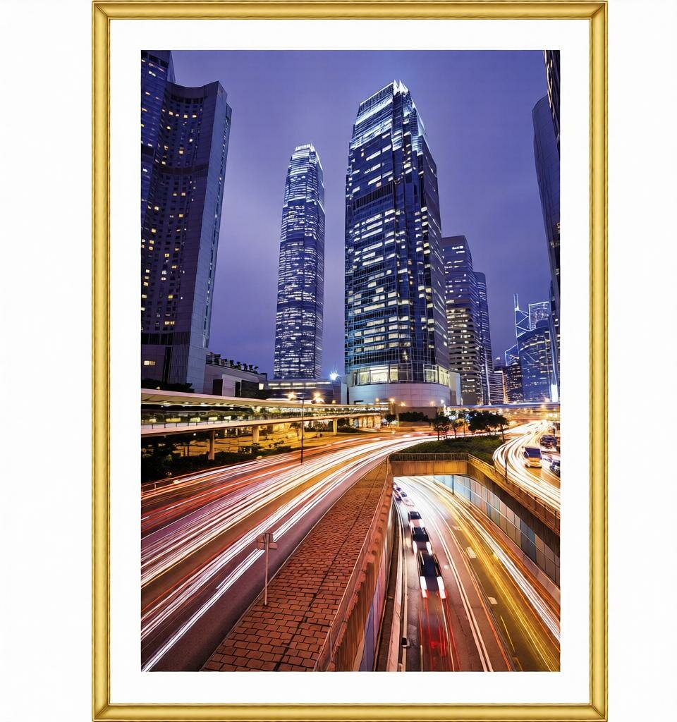 Фоторамка PIONEER Poster lux gold, пластиковая, формат 15х21 см, 15787