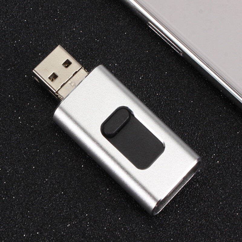 USB-флешка для мобильного телефона 4-в-1, совместимая с Apple Lightning, Huawei, Android OTG, USB-флешка для трансграничной электронной коммерции 128 ГБ