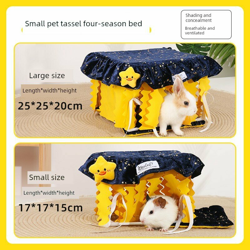 Я сплю в небольшой лежанке для животных, убежище для морских свинок, всесезонное укрытие, домик для сахарных ласок и