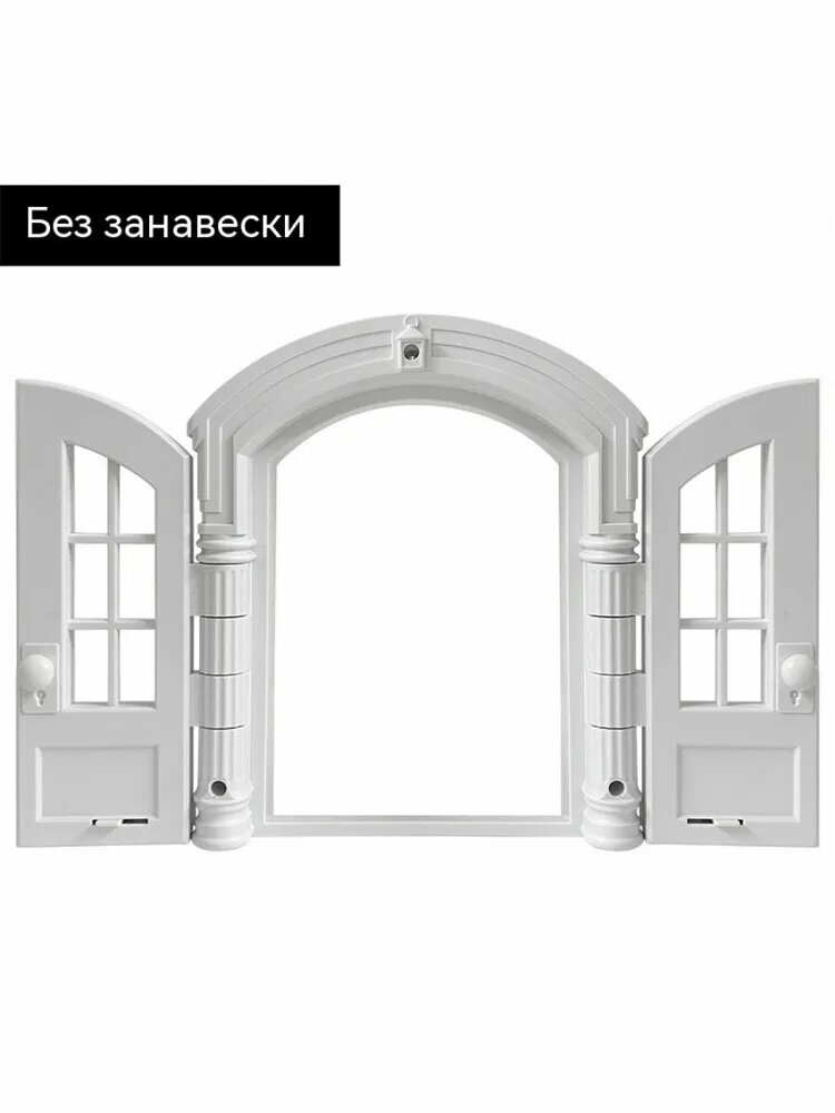 Французская дверца для кошек : 23.5x27.5cm (белый)