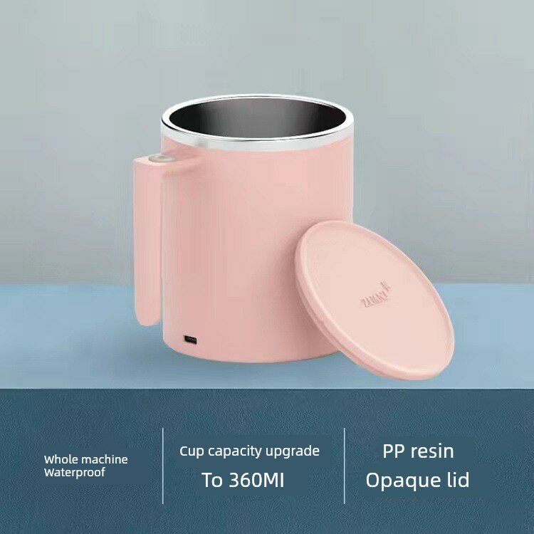 Автоматическая мешалка для кофе, розовый цвет, объем 301-400 мл, заряжаемая умная термос-чашка