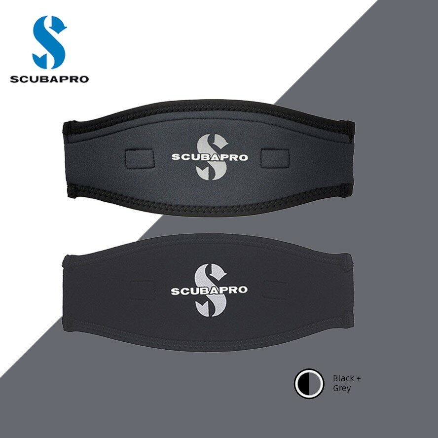 Scubapro Маска Страп Ковер Анти-Запутывание Косы для Плавания, Двусторонний, Черно-Серый, Универсальная Подгонка
