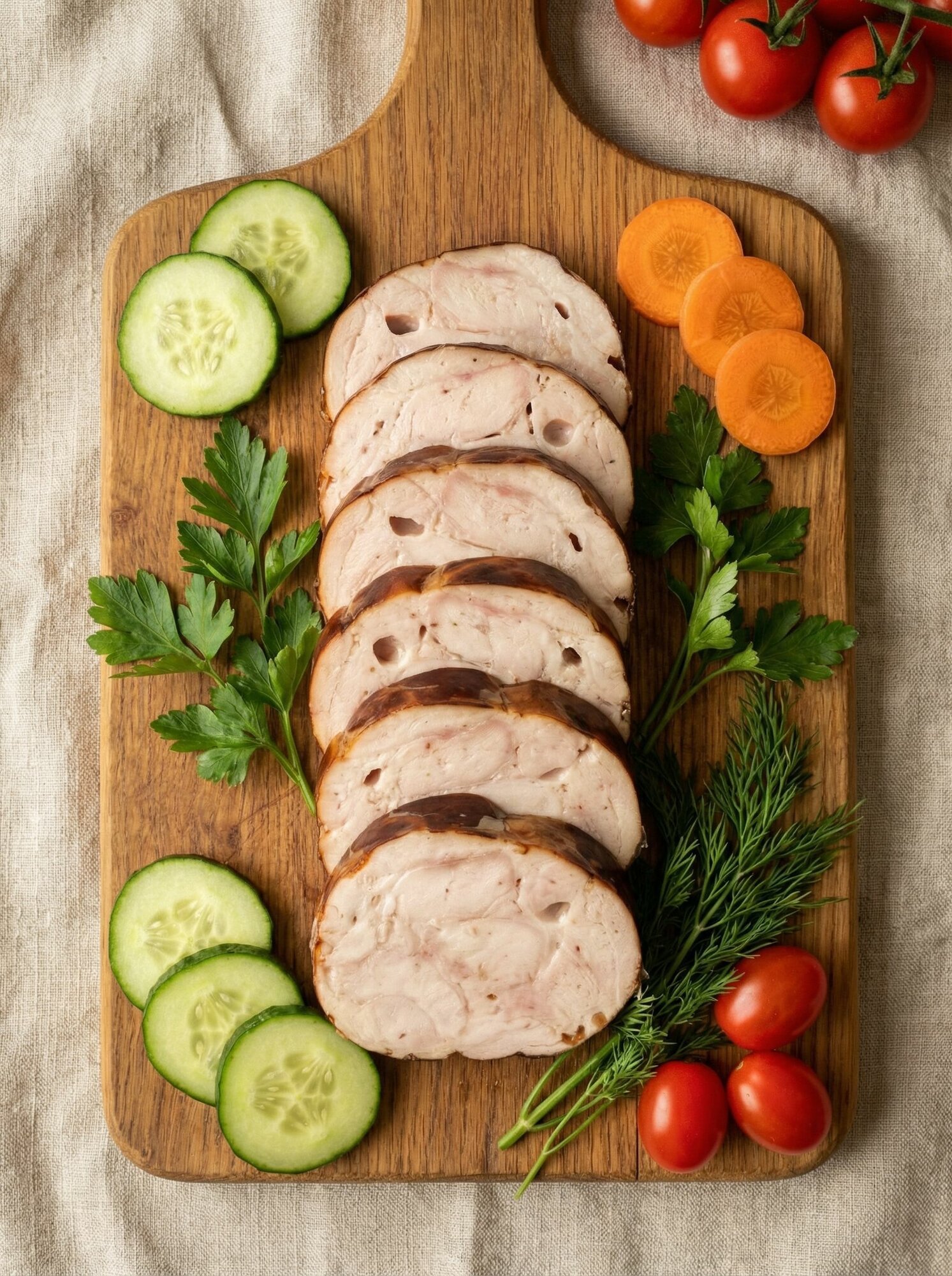 Рулет "Кролик" варёно-копчёный 450 гр