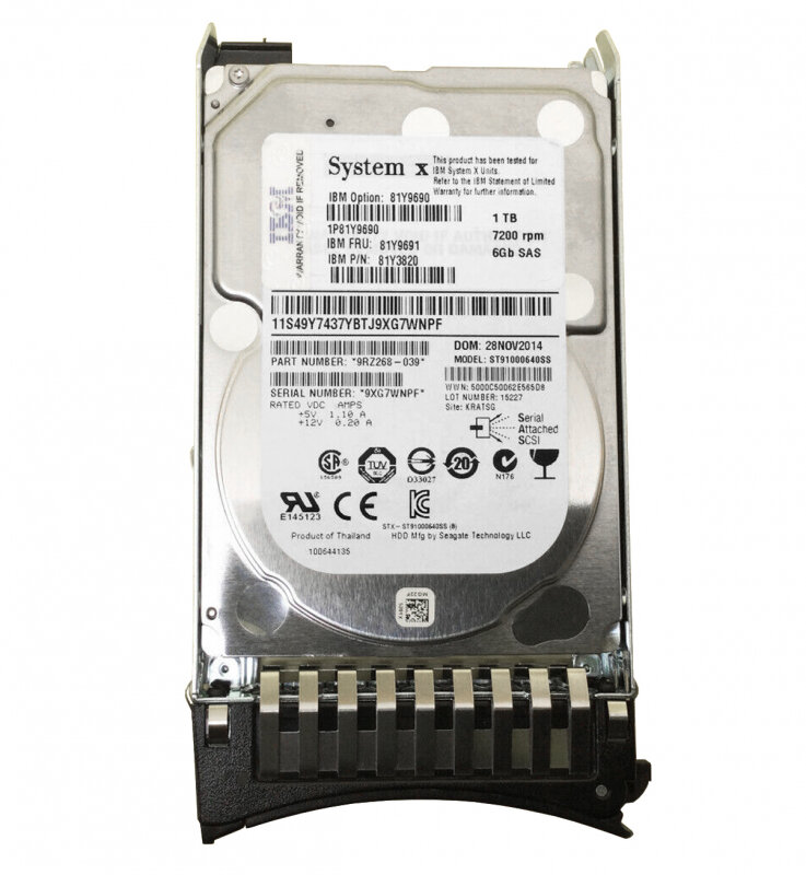 Жесткий диск IBM 81Y9691 1Tb SAS 2,5" HDD
