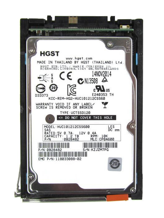 Жесткий диск EMC 1,2Tb 10000 SAS 2.5" HDD