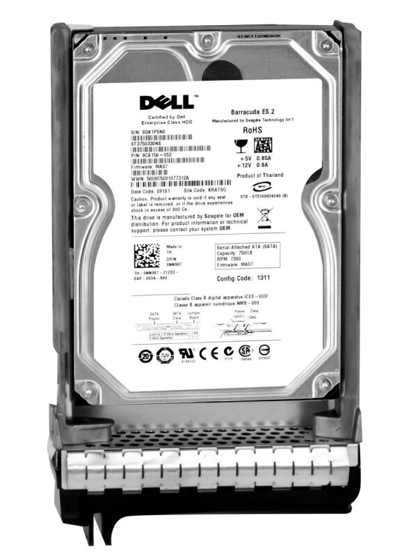 Жесткий диск Dell 750Gb 7200 SATAII 3.5" HDD NN987