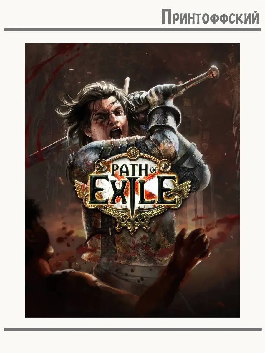 Термонаклейка для одежды и аксессуаров DTF-печать Path of Exile