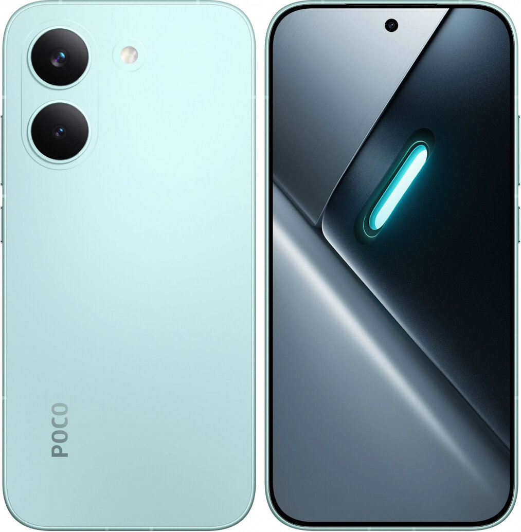 Смартфон Poco X8 Pro, 5G, NFC, Dolby Atmos, 12/512Gb, Mint Green (Зеленый/Голубой)