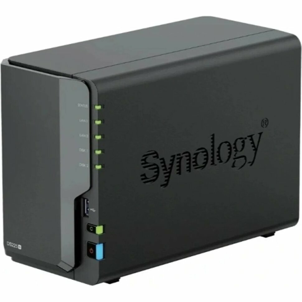 Сетевое хранилище Synology DS225+ 2x2.5/3.5 SATA/Celeron J4125/2Gb DDR4, 2470164