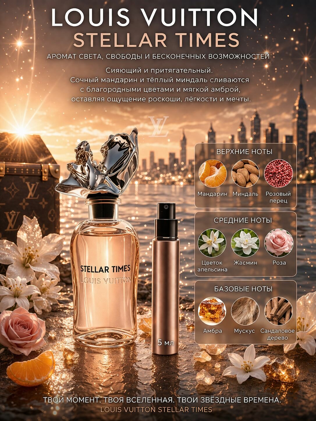 Louis Vuitton Stellar Times Женская парфюмерная вода 5 мл