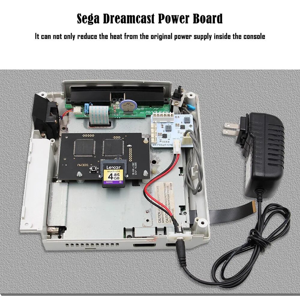 Milochic Блок питания DreamPSU для SEGA Dreamcast, 1 шт, пластик, металл