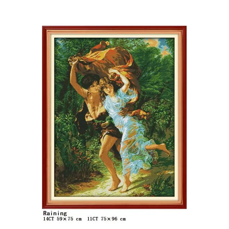 Набор для вышивки крестиком Joy Sunday, пара в лесу, 14CT R282