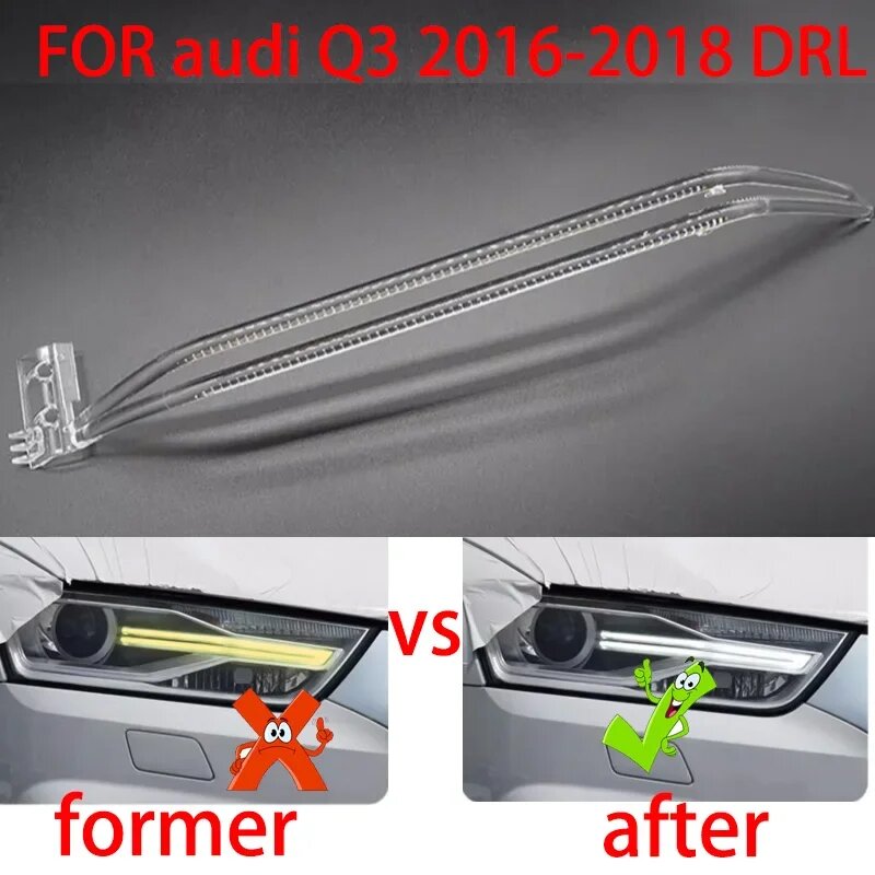 Фары Audi Q3 2016-2018, 1 pair headlights, белый свет
