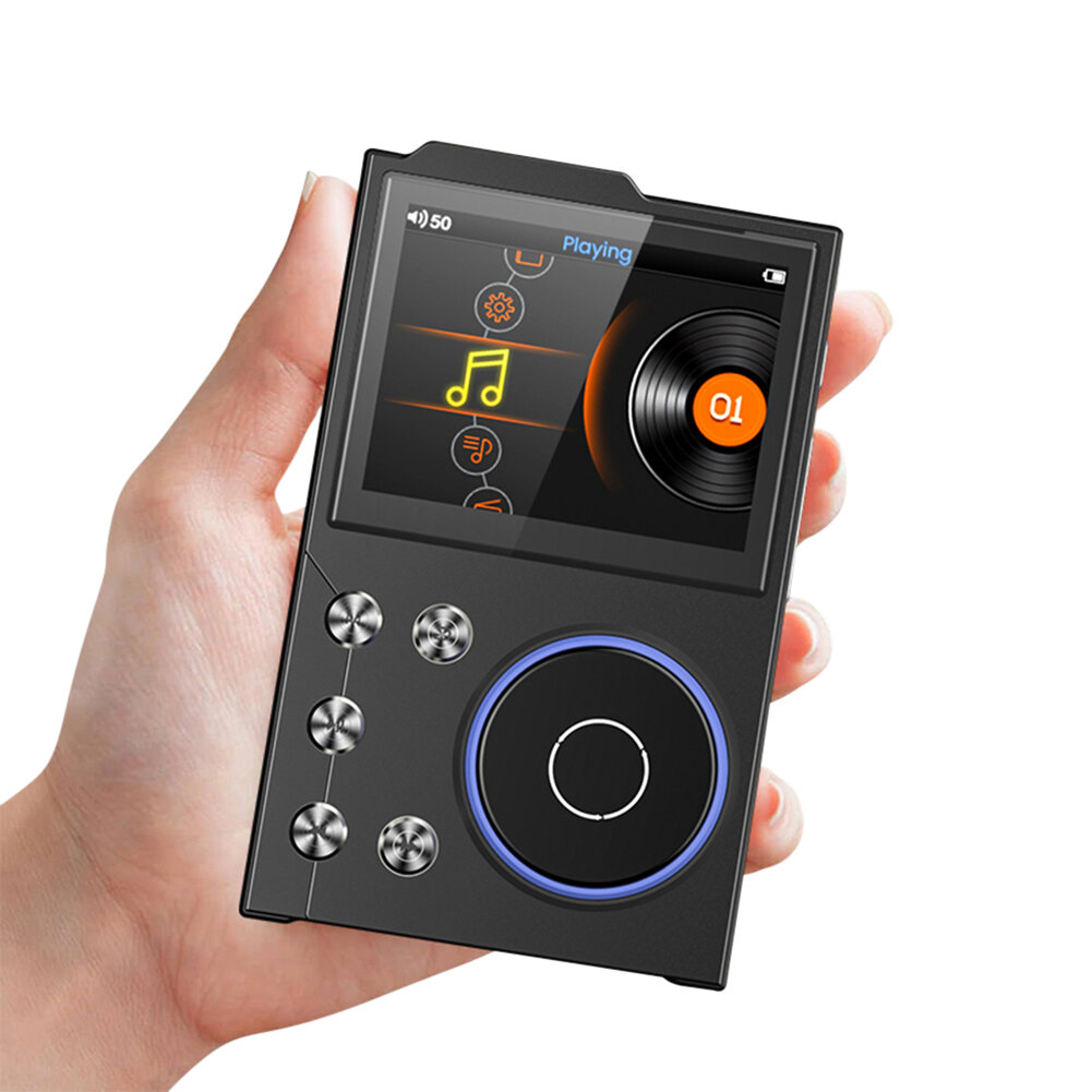 Плеер Hi-Fi с поддержкой DSD256, 2,4-дюймовый экран, Bluetooth 5.3, чёрный