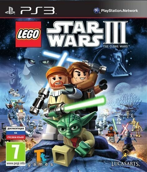 Игра по мотиву LEGO Star Wars III: The Clone Wars. Издание на диске. Английская версия на ps3.