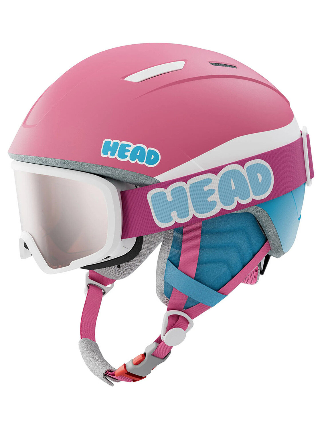 Горнолыжный шлем с маской в комплекте Head Maja Set Pink/Blue S2 25/26 Розовый, для детей