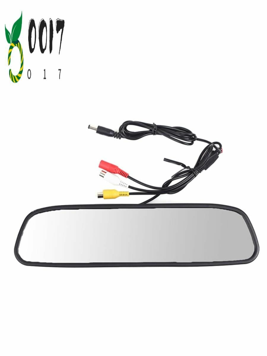 (E R O X) 4,3-дюймовый автомобильный видеорегистратор, камера заднего вида, зеркало монитор, двухсторонний ЖК-дисплей