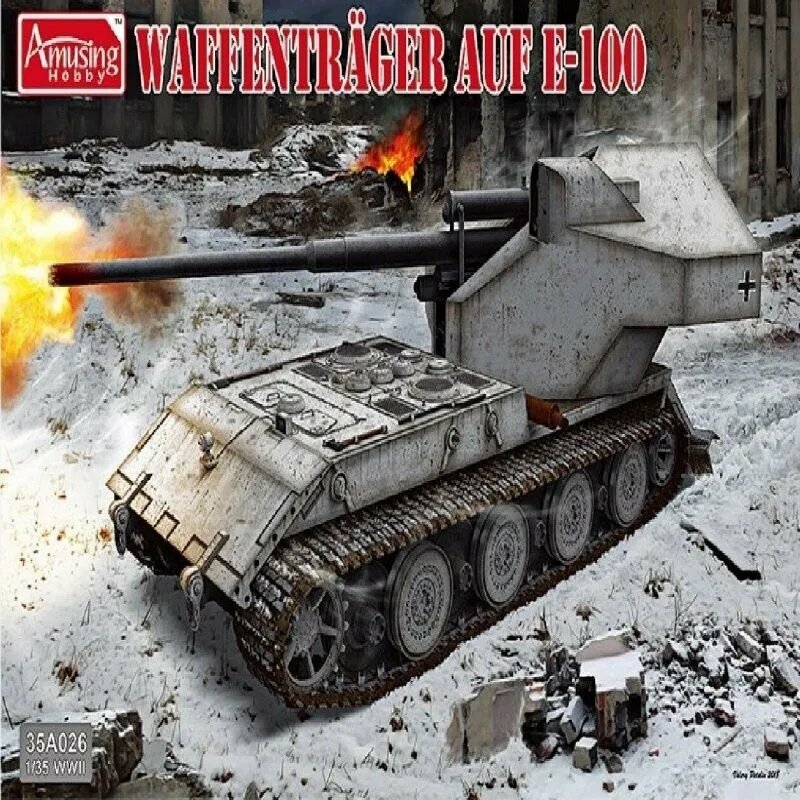 Amusing Hobby 1/35 35A026 Немецкий Waffentr ger на E-100 2019 Танки