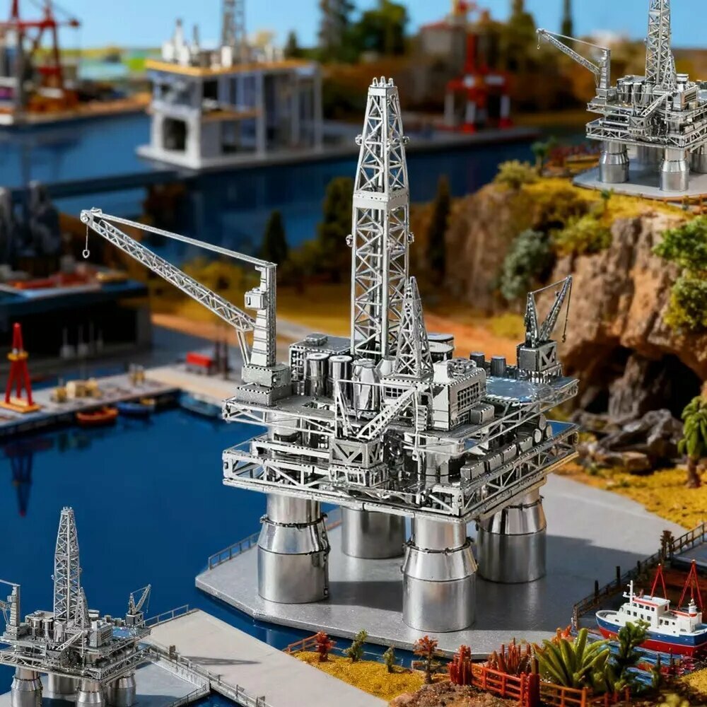 Конструктор металлический 3D Буровая платформа (14+)