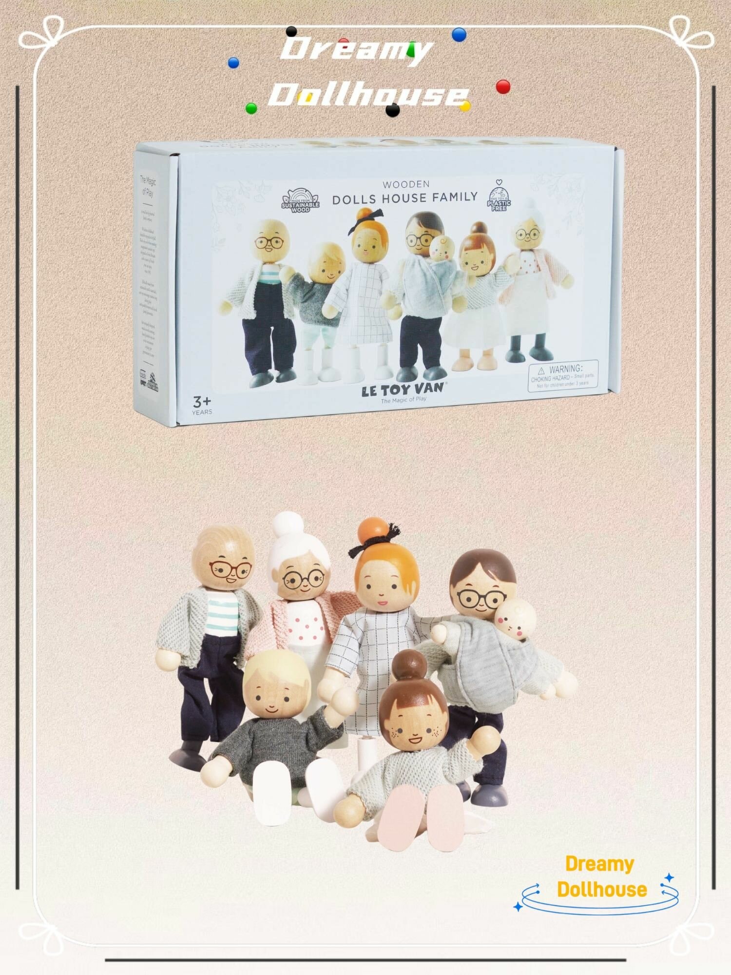 Игрушка Le Toy Van Wooden Dolls House Family