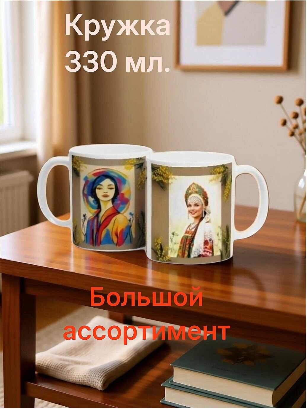 Кружка керамическая 330 мл, с принт- рисунком, мем, прикол, с надписью
