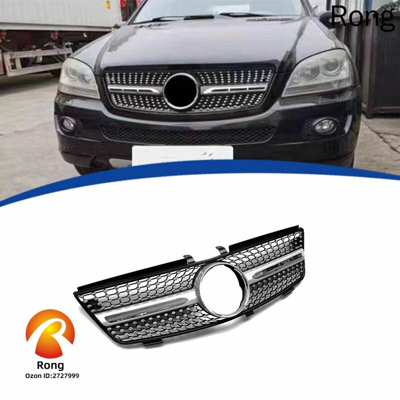 Решетка радиатора Mercedes ML W164 2005-2008 из ABS — стиль «звездное небо», точная посадка и простая установка