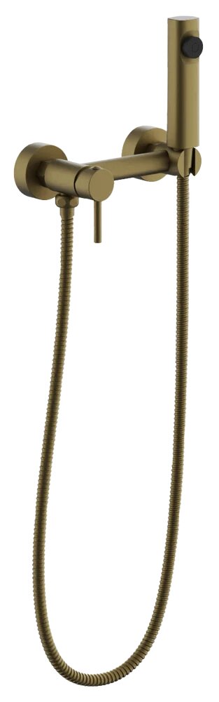 Гигиенический душ BELZ B803 B55803-5 со смесителем, золотой, матовый, латунь, рычажный, смеситель для биде