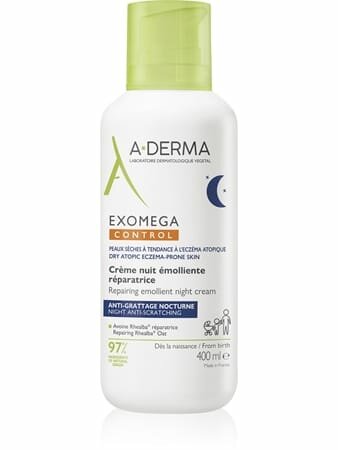 Спрей для ухода за кожей A-Derma Exomega Control Repairing Emollient Night Cream, 400 мл