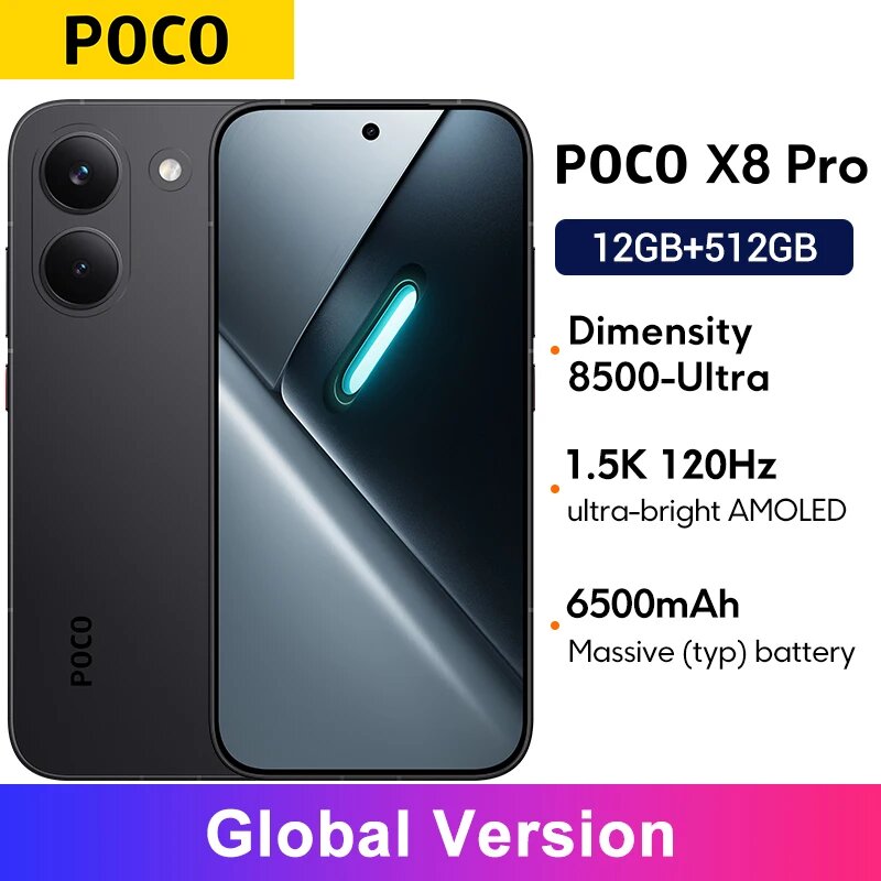 Смартфон Poco X8 Pro, 12/512ГБ, global