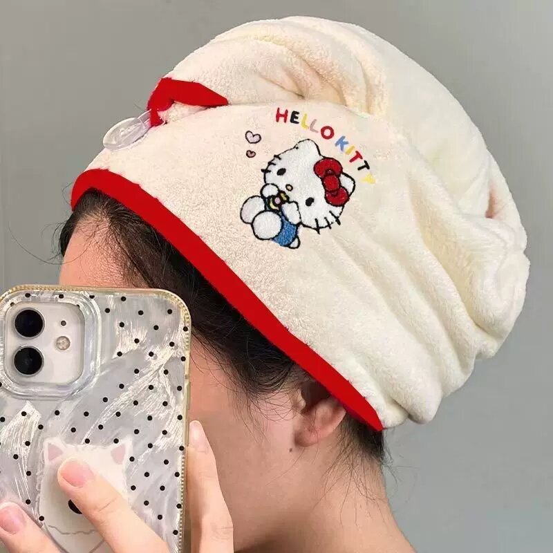 Шапочка для душа из кораллового флиса, не осыпающаяся, быстро сохнущая, идеальная для общежития и путешествий