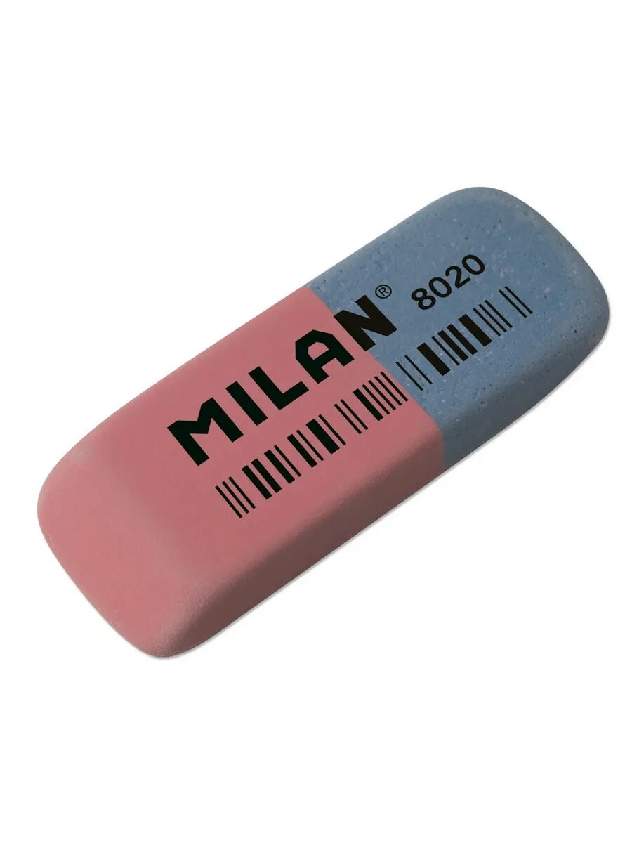 Ластик MILAN 8020 скошенный комбинированный