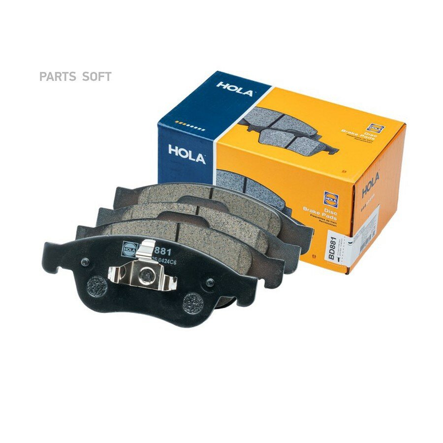 Тормозные колодки дисковые RENAULT Duster (+ABS), Kaptur, Megane III, Fluence, Scenic III/Grand Scen HOLA BD881