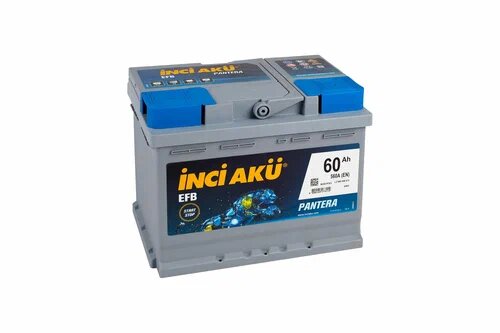 Аккумулятор автомобильный INCI AKU EFB 60R ОП 560A (242x175x190) L2 242x175x190