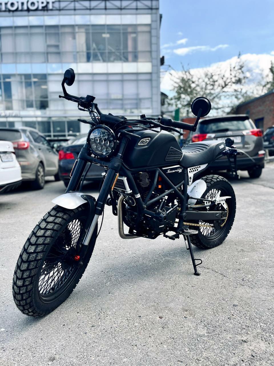 Мотоцикл FUEGO SCRAMBLER 250 AIR_черн ( в заводской упаковке с ПТС)