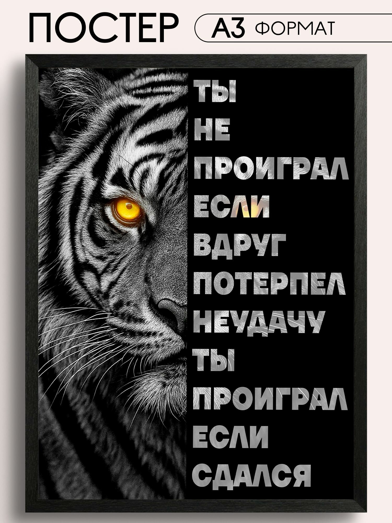 Постер А3 для интерьера мотивационный