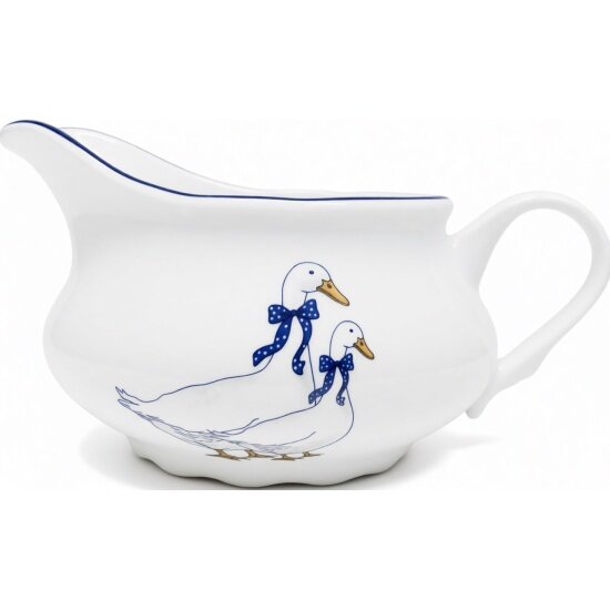 Молочник Thun 1794 "Констанция" низкий, 0,35 л, декор "Гуси" (P1650507JQZ8408200)
