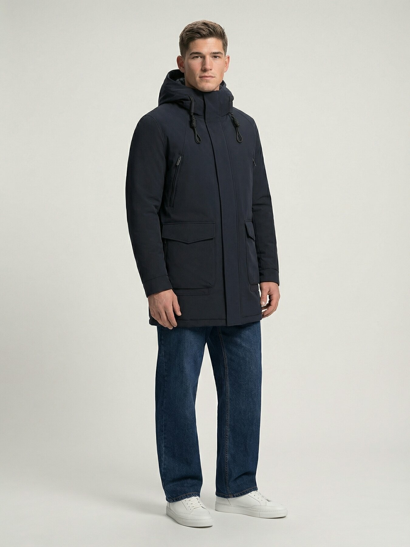 Куртка Alessandro Manzoni Denim Осень-зима 2025, размер 54, темно-синий — фото 1